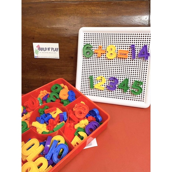 Plastic Number pegs Practice board Mathematics addition, subtraction ...
