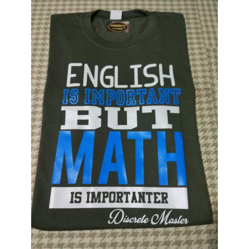 Math Shirt ( Discrete Master ) | Shopee Philippines