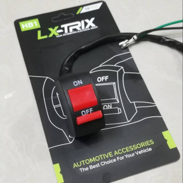 Universal Motorcycle Handlebar Hazard Horn Led Light Bulb Push Button ...