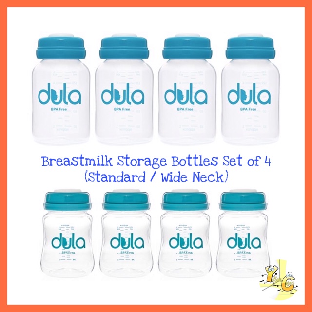 DULA - Breastmilk Storage Bottles | Bottle Feeding (pack of 4) | 2 ...