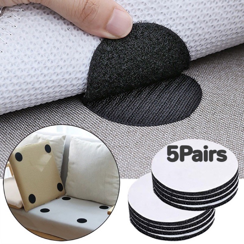 5 Pairs Bed sheet Fixing Stickers Velcro Sofa Bed Sheet Carpet Table ...