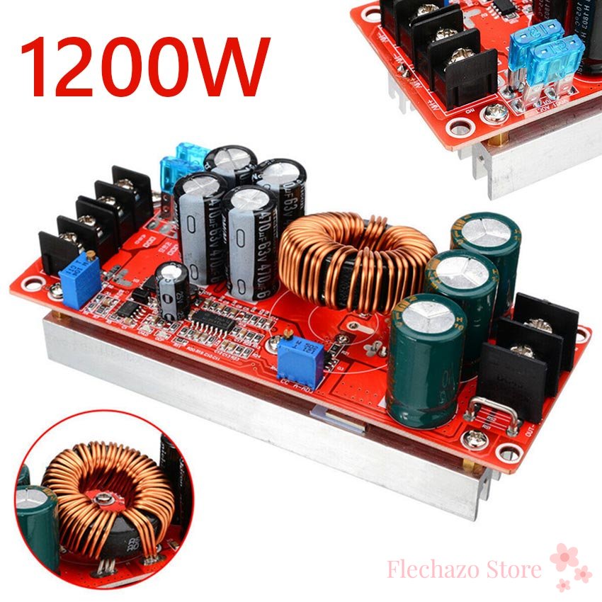 DC-DC 1200W Boost Module 20A DC Converter Boost Step-up Transformer ...