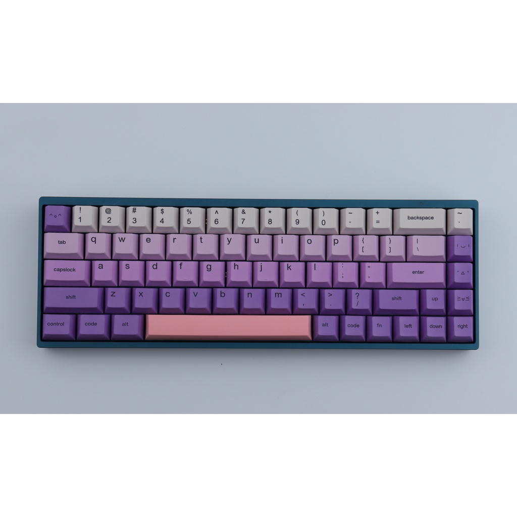 GMK Purple Cute Keycap, 129 Keys PBT Keycaps Cherry Profile DYE-SUB ...
