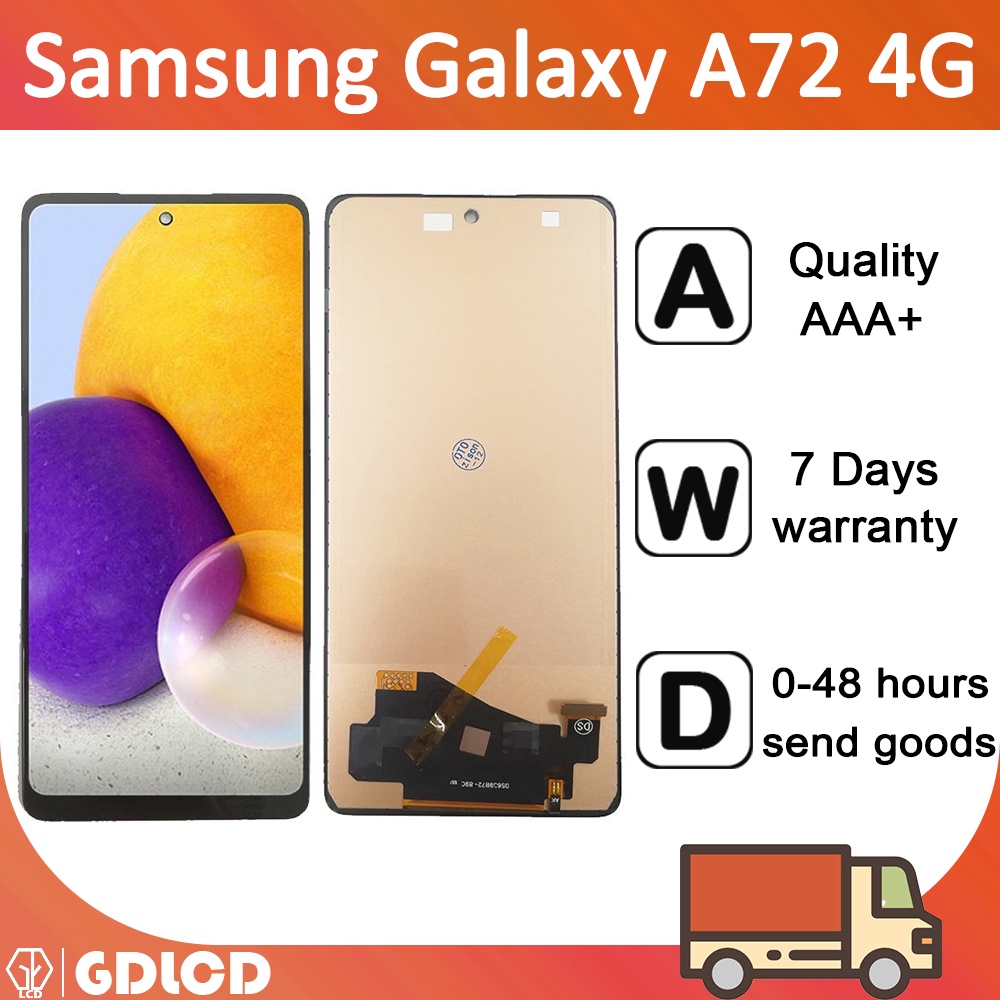 For Samsung Galaxy A72 4G A725 Display Screen Touch Digitizer Assembly Incell With Frame ...