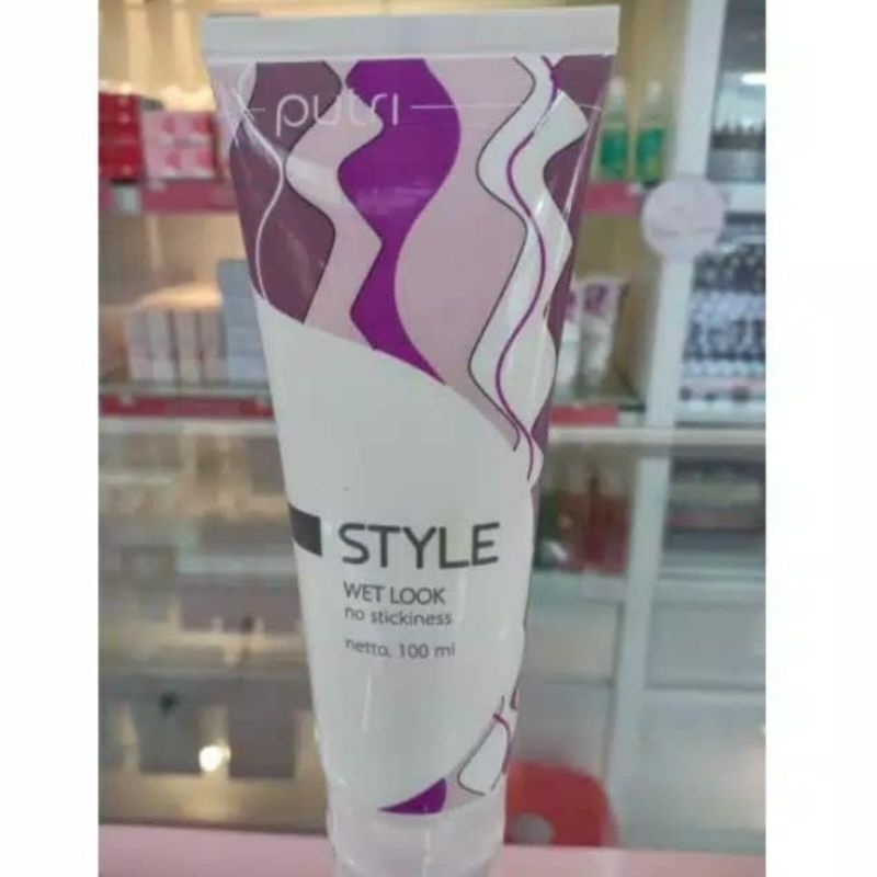 PUTIH Putri STYLE WET LOOK/Wetlook Hair Cream/White Hair Oil 100ml ...