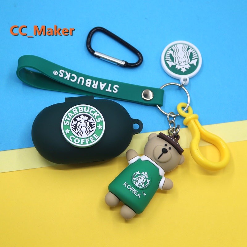 【In Stock】OPPO ENCO Buds Case Cartoon Starbucks Coffee Bear Keychain ...