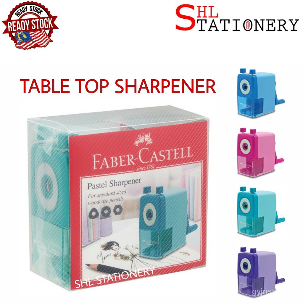 FABER-CASTELL Table Top Pastel Sharpener With Fixing Clamp | Shopee ...