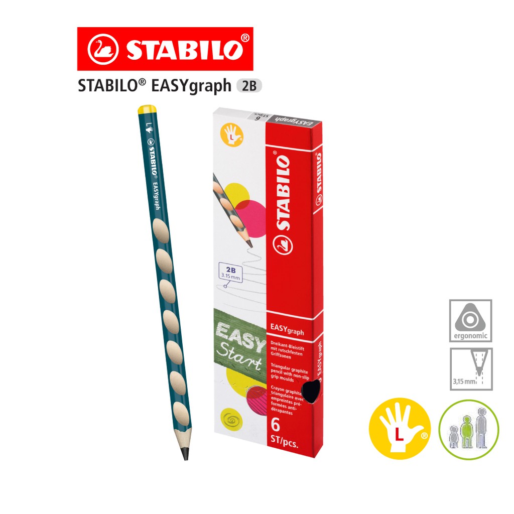 STABILO EASYgraph 2B Original From Germany. Children's Pencil For ...