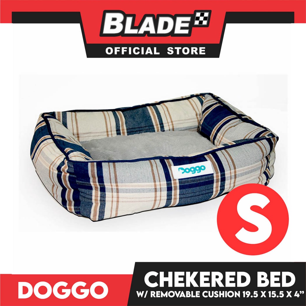 Doggo Checkered Dog Bed (Small) | Shopee Philippines