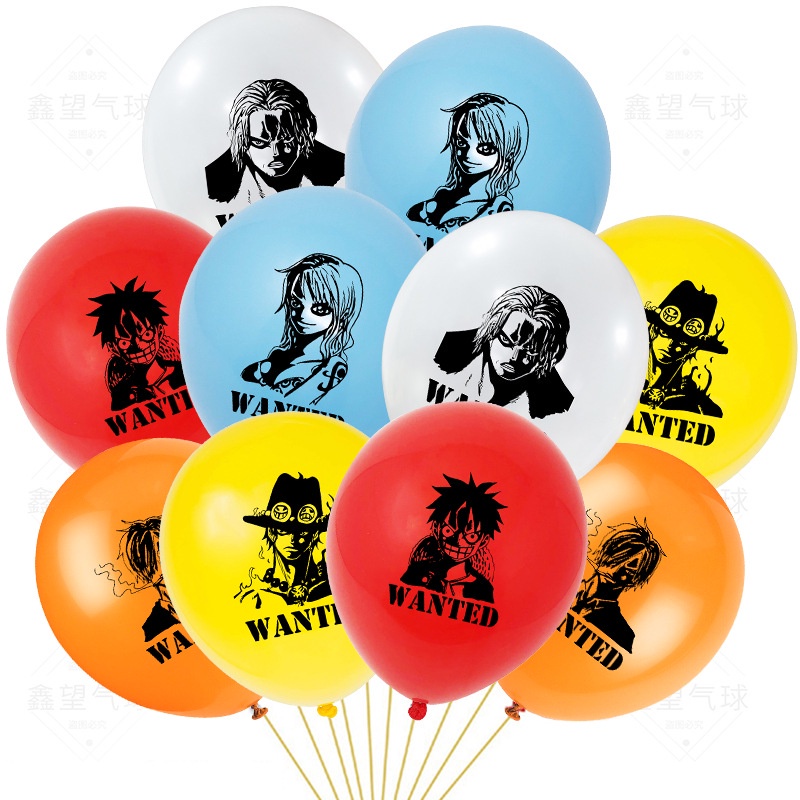 One Piece Monkey D.Luffy theme party decoration animation latex balloon ...