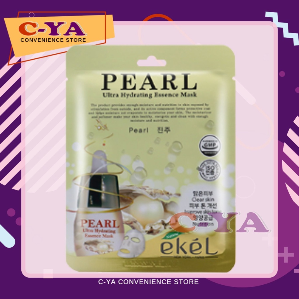 Ekel PEARL Ultra Hydrating Essence Facial Mask 25ml | Shopee Philippines