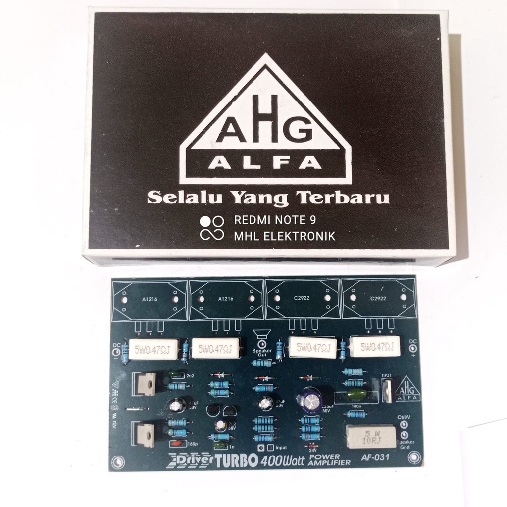 Turbo Power Amplifier Mono 400W Safari Mono Excellent Quality AHG ALFA ...