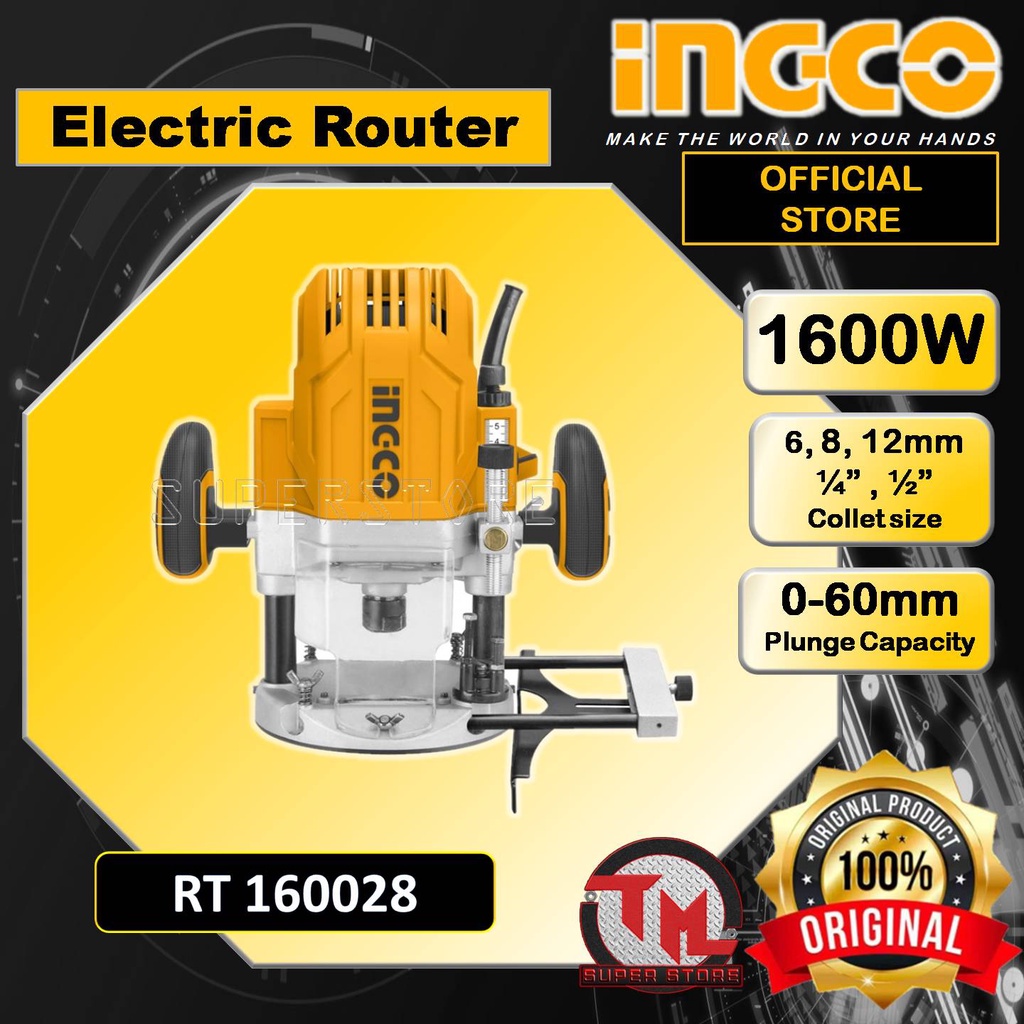INGCO Electric Router RT 160028 • Tm ss | Shopee Philippines