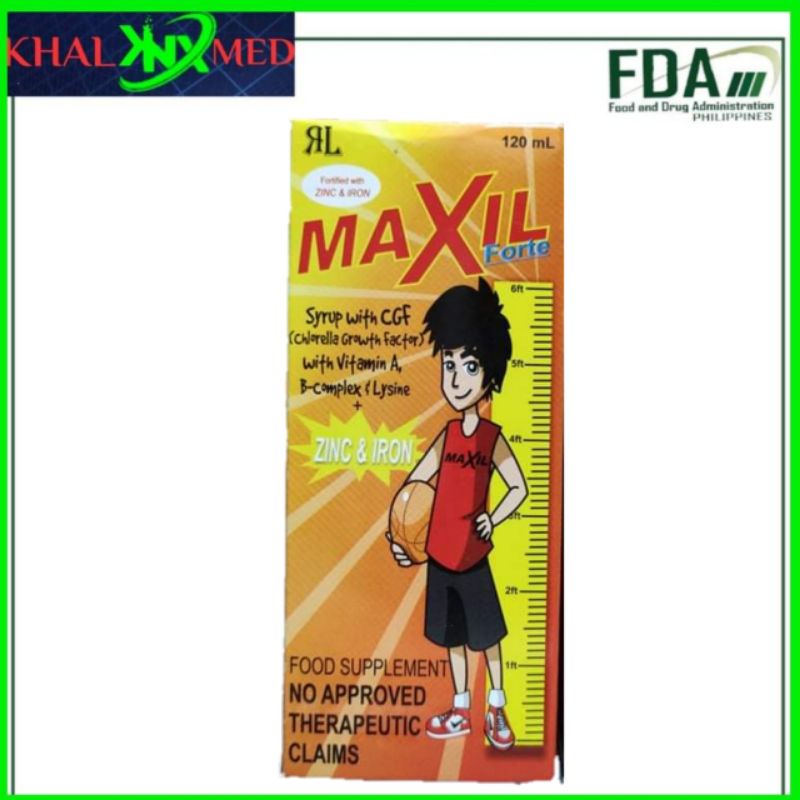 MAXIL FORTE / MAXIL PLUS 120ml CGF ZINC + IRON SYRUP | Shopee Philippines