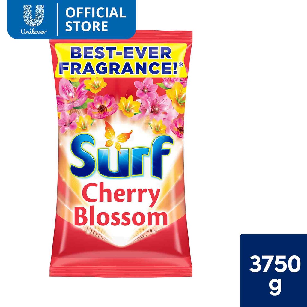 Surf Cherry Blossom Laundry Powder Detergent 3.6KG Pouch | Shopee ...