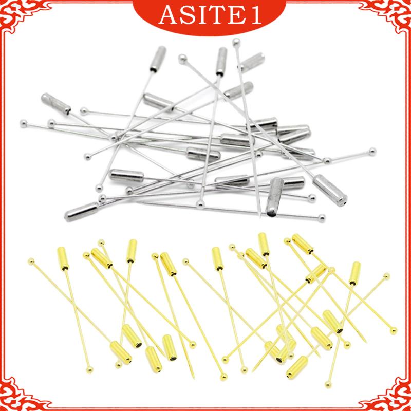 [ Brooch Pins with Stopper Ends Corsage Metal Stick Pins for Men Women ...