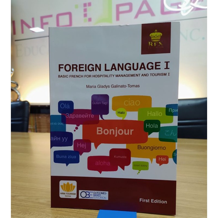 Foreign Language 1 Basic French for Hospitality Management and Tourism 1 C2022 by Maria Gladys ...
