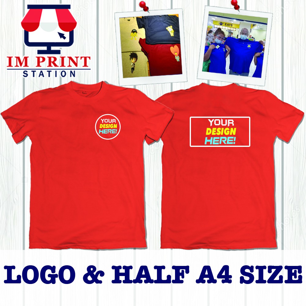 Customized Shirts - Imprint Your Own Design We Print Here Any Designs ...
