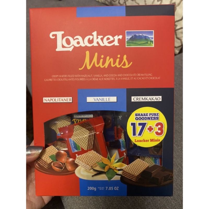 Loacker Minis Napolitaner 200g 20pcs | Shopee Philippines