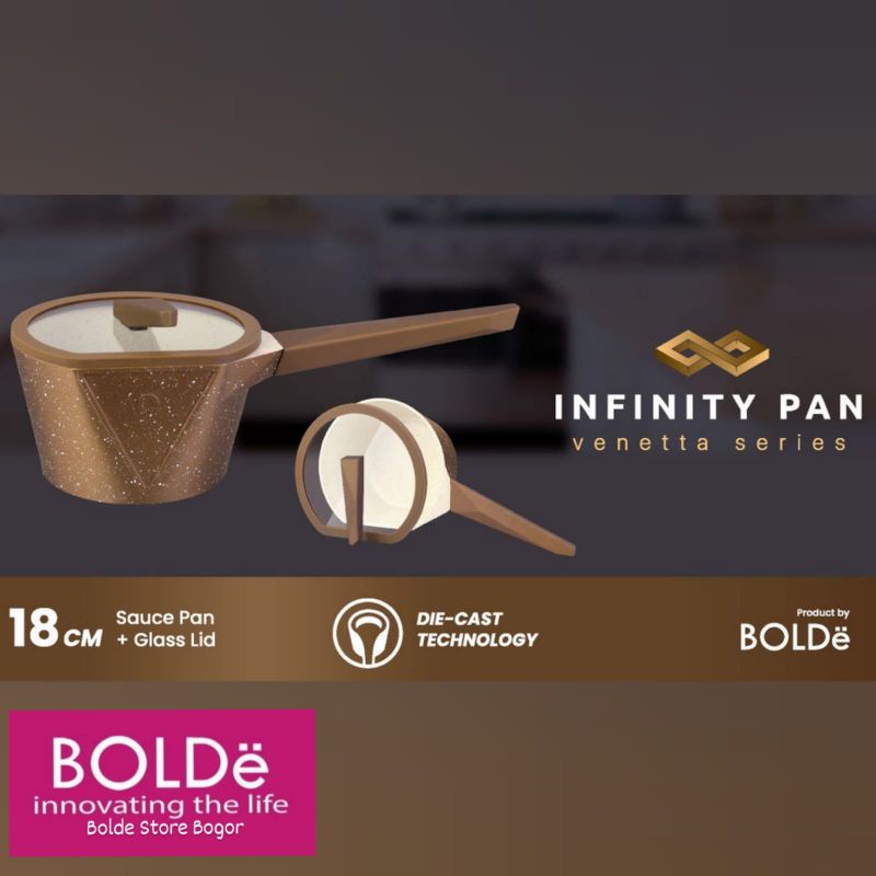 Bolde Infinity Pan Venetta Sauce Pan 18cm +Lid Series | Shopee Philippines