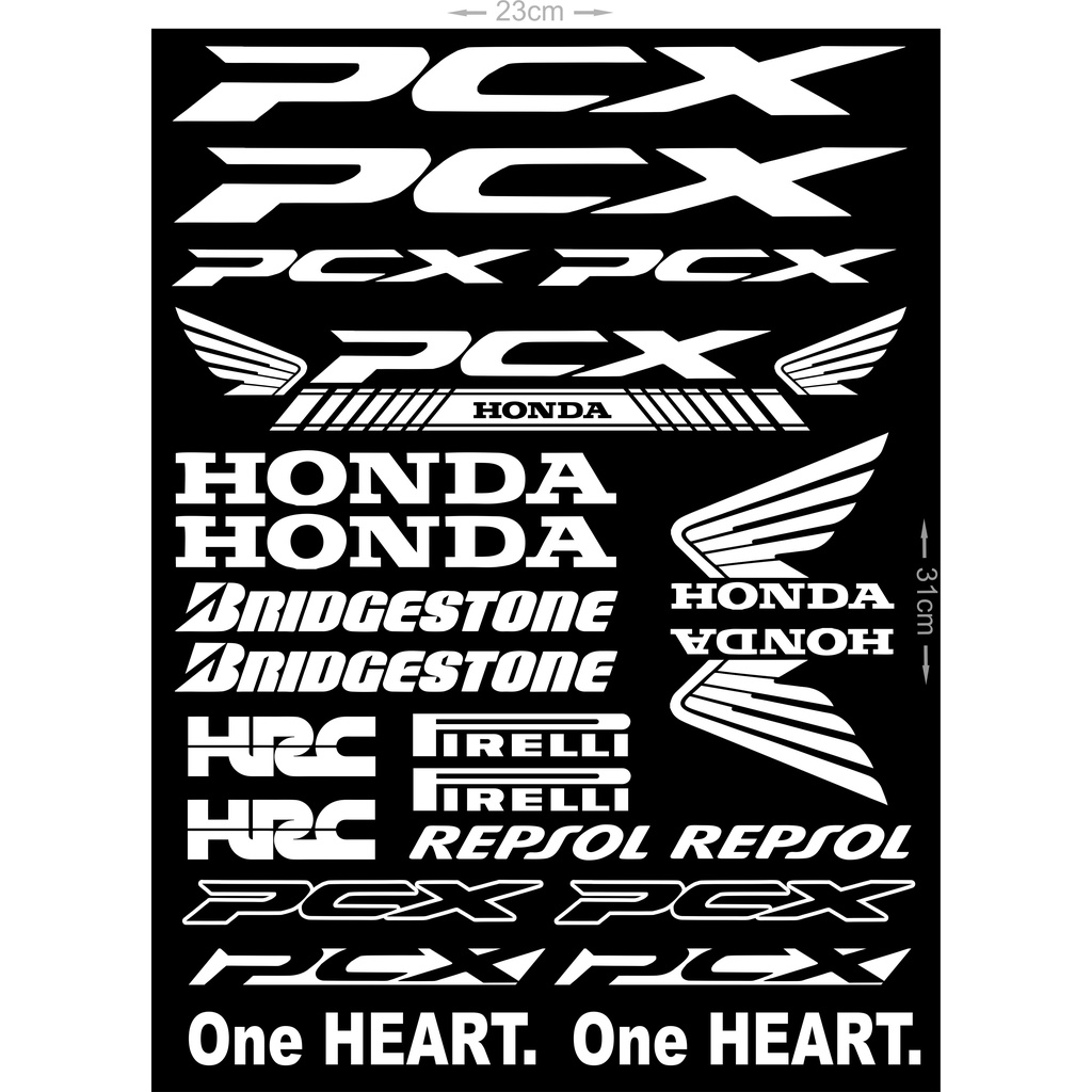 Honda PCX 150 / 160 sponsor logo Sticker | Shopee Philippines