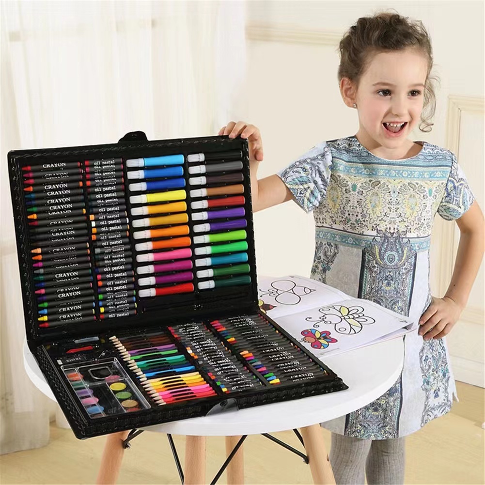 Kids Super Mega Art Coloring Set, Crayons Oil Pastels Color Pencils For ...