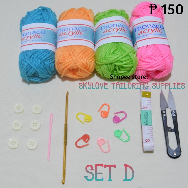 Crochet Set | Crochet Beginner's Set | Starter Kit for Beginners |4ply ...