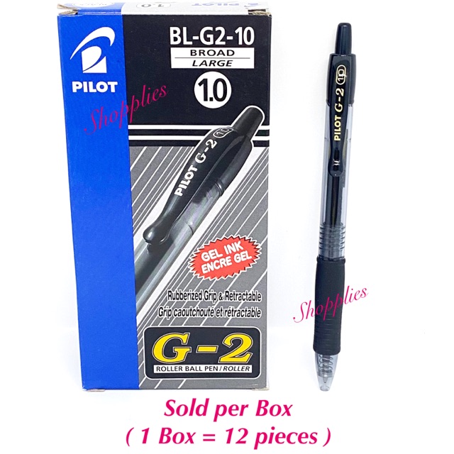 ORIGINAL Pilot G-2 1.0 Roller Ball Pen / G2 Ballpen (Black Ink ...