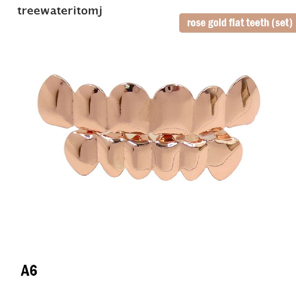 (hot*) New Custom 14k Gold Plated Hip Hop Teeth Grillz Caps Top ...