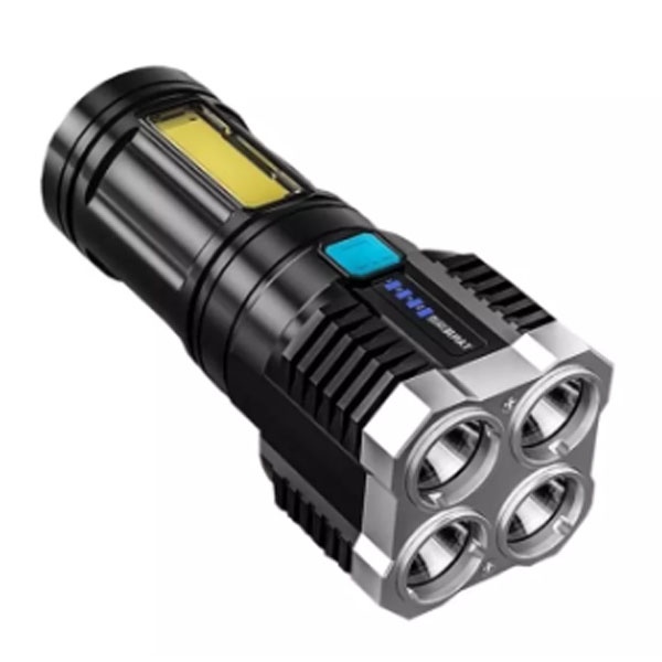 4 LED super bright rechargeable flashlight | Shopee Philippines
