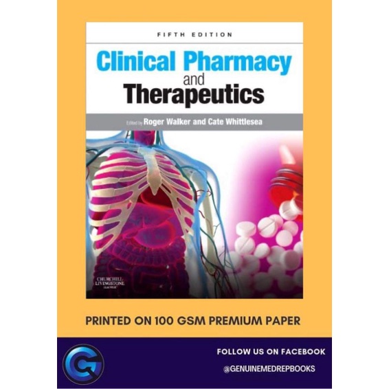 CLINICAL PHARMACY AND THERAPEUTICS 5TH EDITION | Shopee Philippines