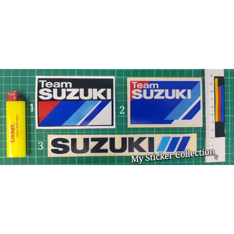 Team Suzuki / Suzuki Sticker Cutting Overlapping Reflective suzuki ...