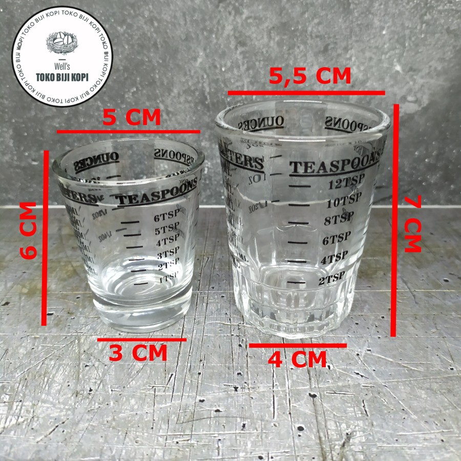 Espresso SHOT Glass/ESPRESSO Measuring Cup/SHOT Glass - 30ml 60ml ...