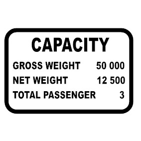 CAPACITY CAR STICKER VINYL CUSTOMIZED CUSTOMIZE capacity csr sticker ...