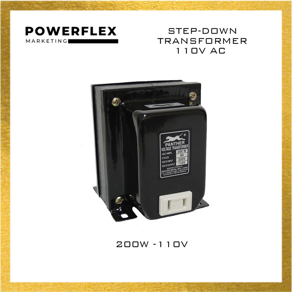 200W 110V: Panther Step Down Transformer 200W Input 220V AC, Output ...