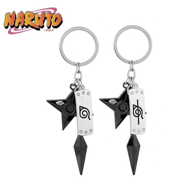 2022 NEW Anime Naruto Sharingan Keychain Kakashi Metal Key Ring ...