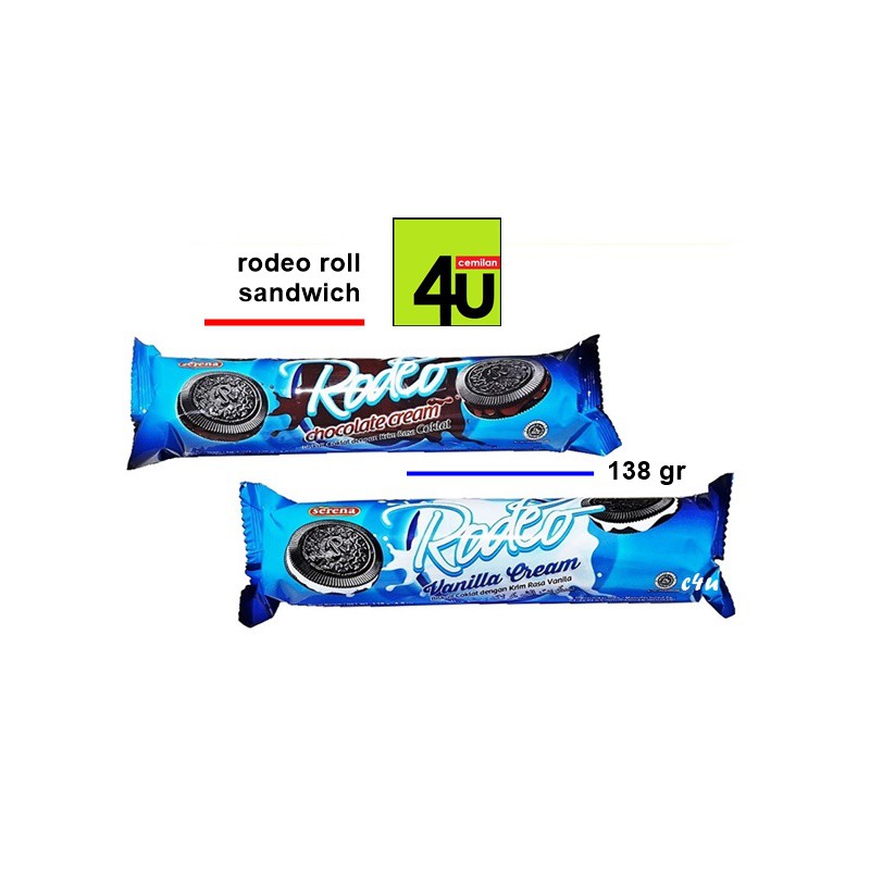 Serena RODEO - Cream Filled Chocolate Sandwich Biscuit - 138 gr ROLL ...