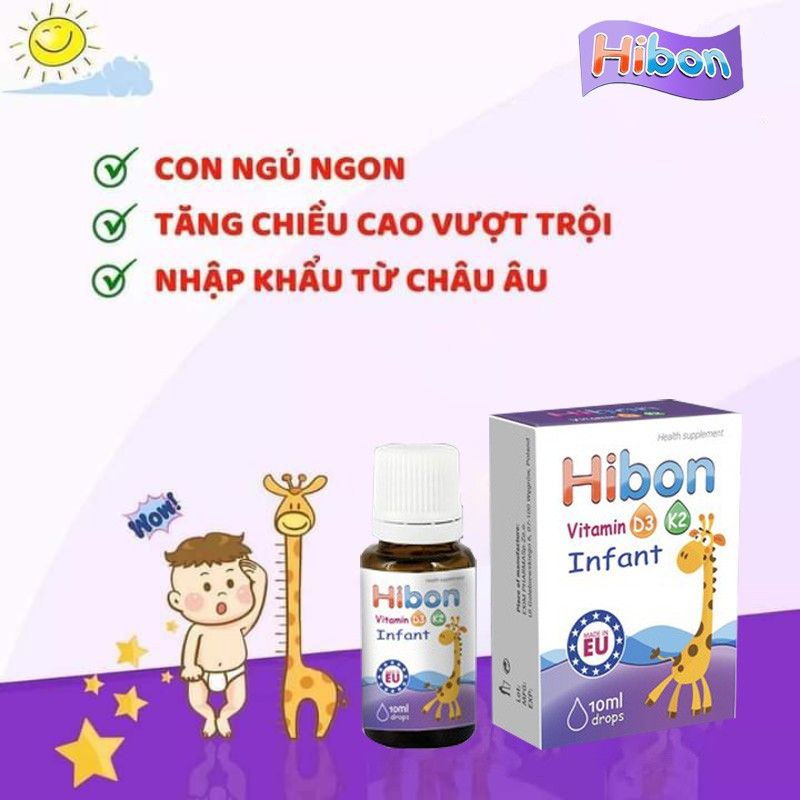 Hibon Vitamin D3K2 Imported Genuine To Help Your Baby Increase Height ...