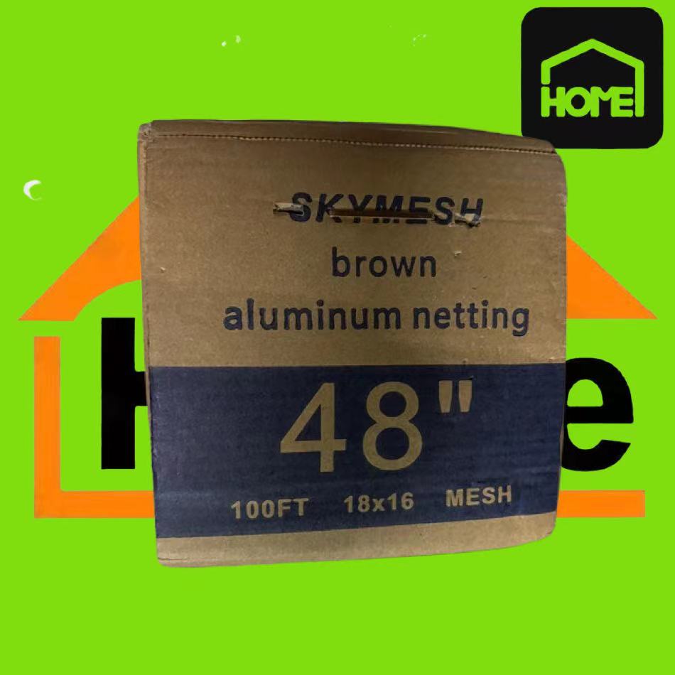 Screen mesh sky mesh 3ft/4ft x 100ft (pe 1roll/box) brown/silver ...
