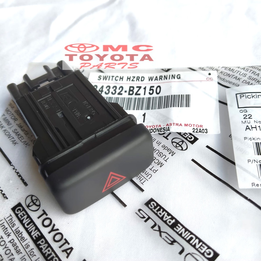 TOMBOL Hazard Button Switch Agya Ayla Calya Sigra 84332-BZ150 | Shopee ...