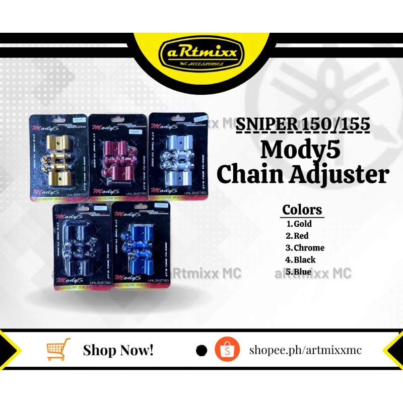 Mody5 Chain Adjuster Sniper 150/ Sniper 155/ GSX-S150/Gixxer V1 ...