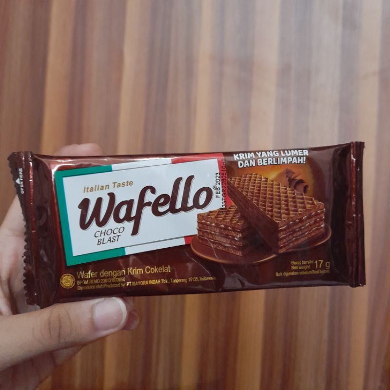 Wafflelo Wafer Cream Chocolate Melted Snack Italian Taste Choco Blast ...