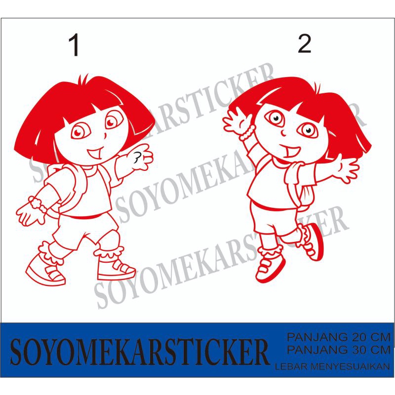 Dora STICKER CUTTING Car STICKER | Shopee Philippines