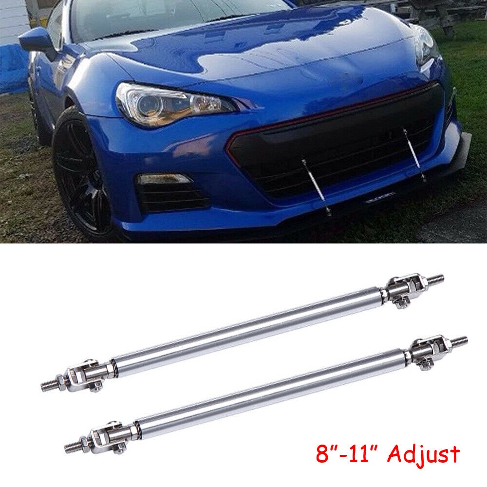 LANTOP Universal Adjustable 8"-11" Front Bumper Lip Splitter Strut Rod ...