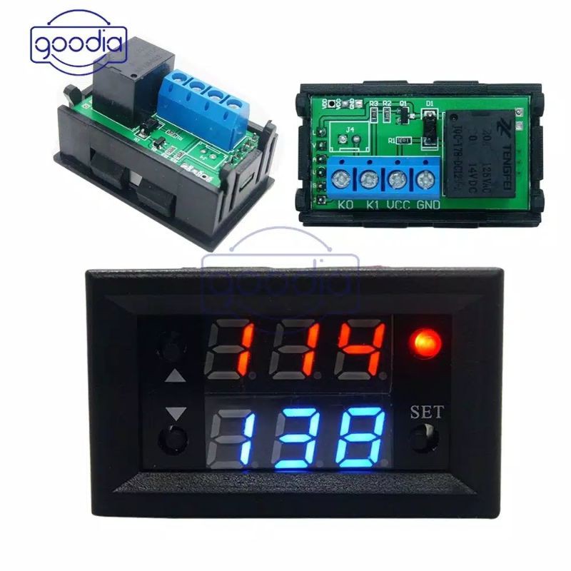 12v 12volt t2302 Timer Delay Relay Module Cycle Timer Digital LED Dual ...