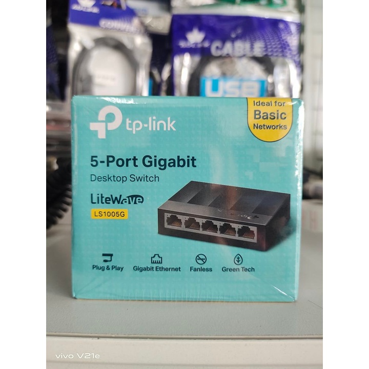 TP-LINK 5 PORT GIGABIT SWITCH HUB LS1005G | Shopee Philippines