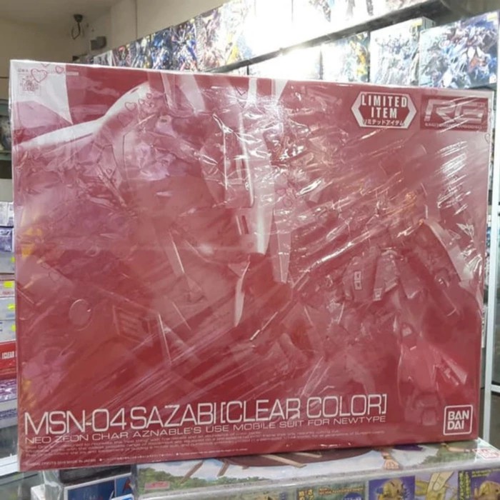 Gundam RG Sazabi Clear color Lmt 55416 ORIGINAL BANDAI | Shopee Philippines