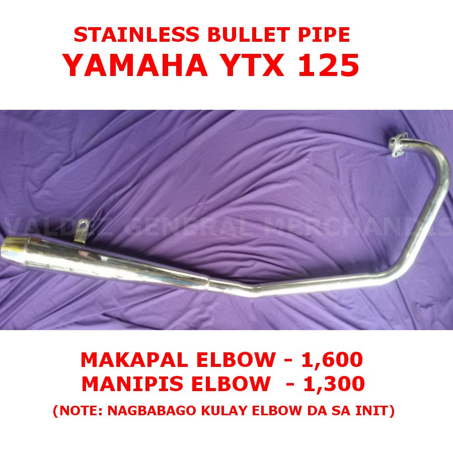 Yamaha YTX 125 Bullet Pipe Type Muffler | Shopee Philippines