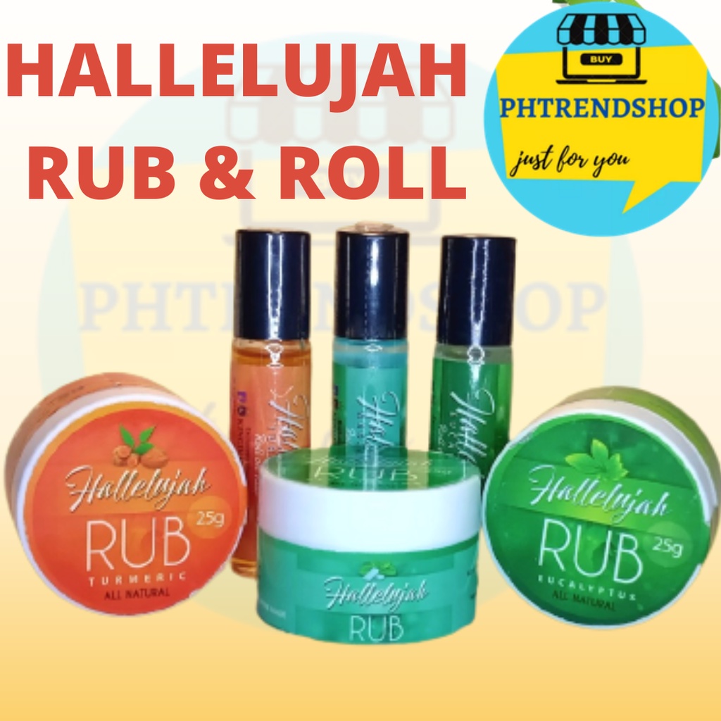 Hallelujah Rub and Roll comes in 3 variants- Eucalyptus, Turmeric ...