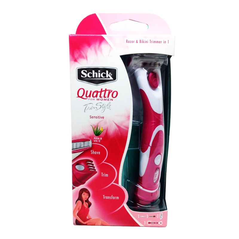 Schick Quattro For Women - Trim Style - All In 1 Razor & Battery ...